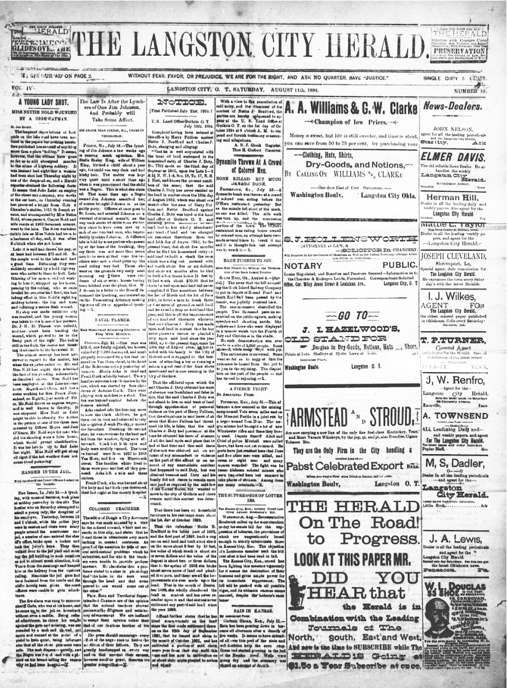 The Langston City Herald | History Commons