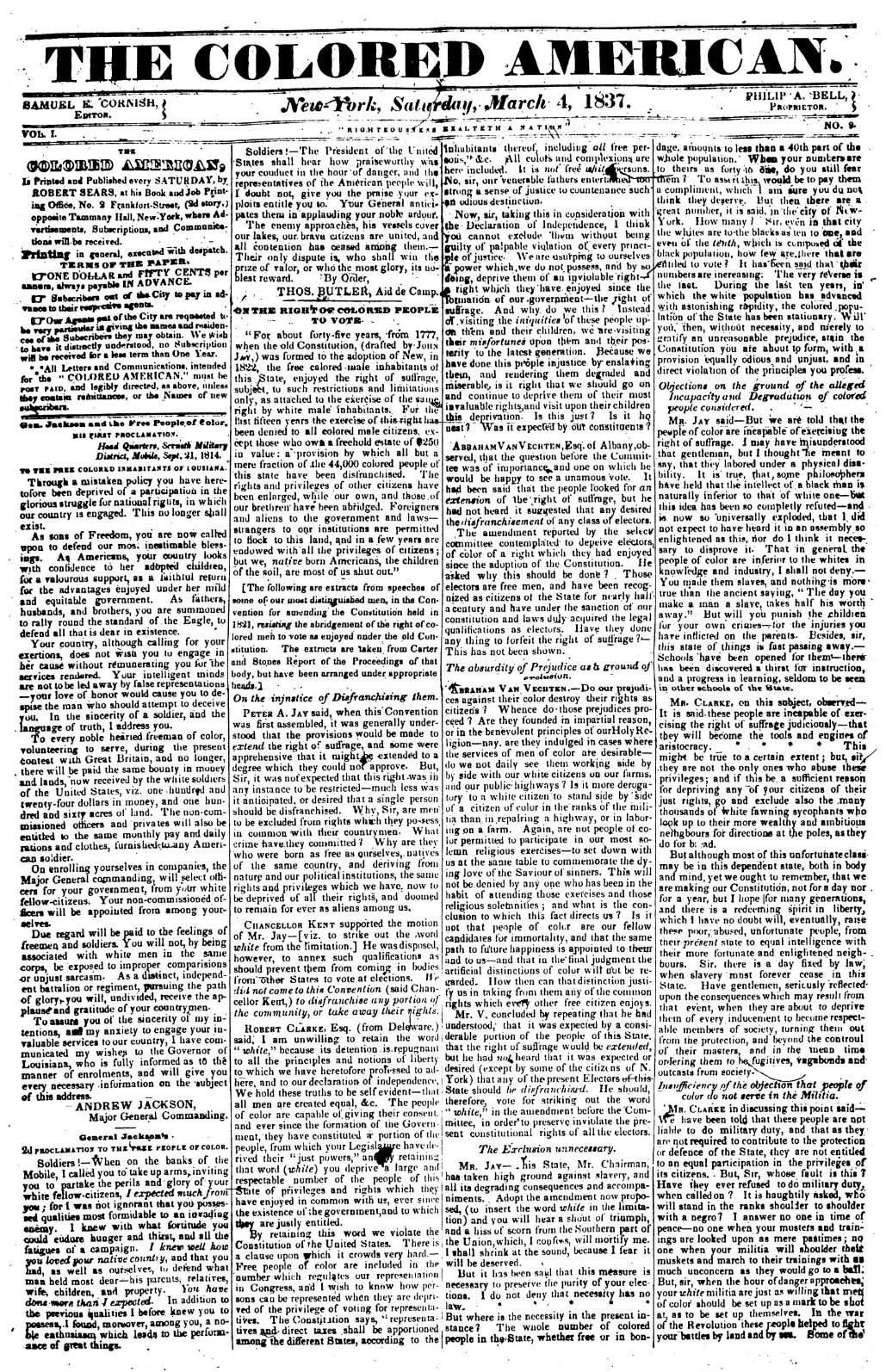 The Colored American | History Commons